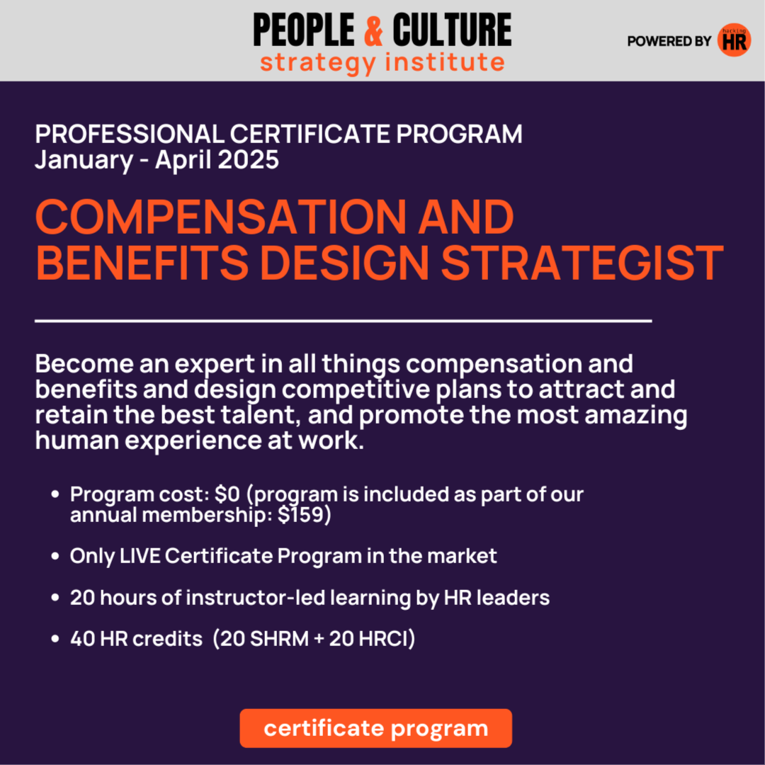 Compensation and Benefits Design Strategist | Elevate HR Leadership