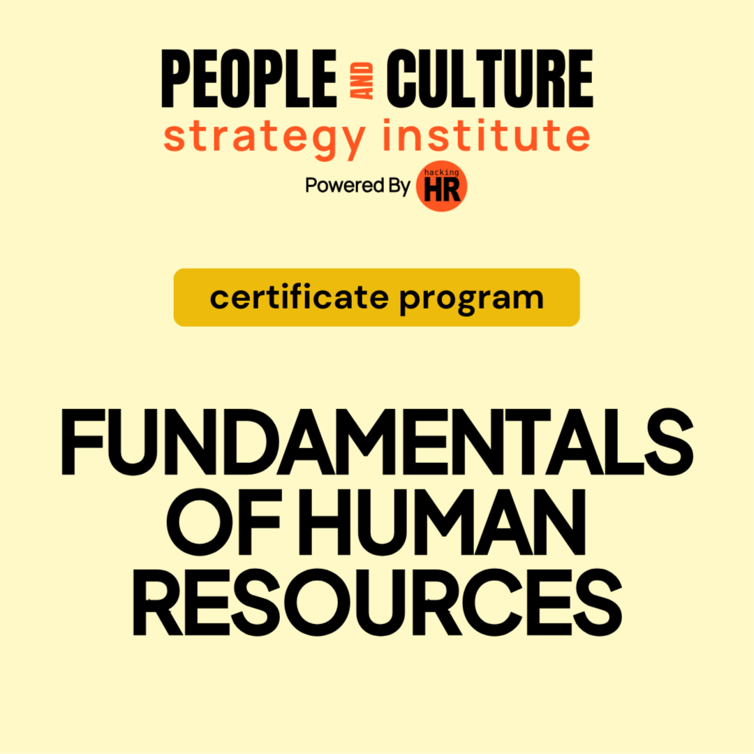 Fundamentals of HR | Live Online Training